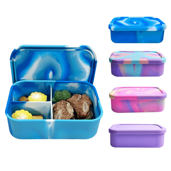 What are the features of Silicone Bento Box?