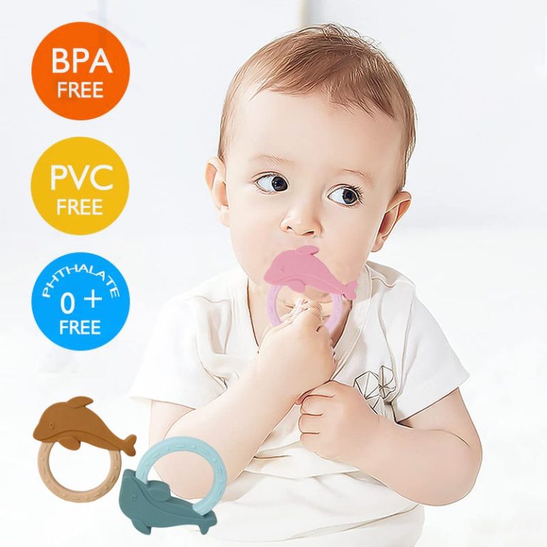 Personalised Freezer Teething Toys Natural Rubber Teething Ring