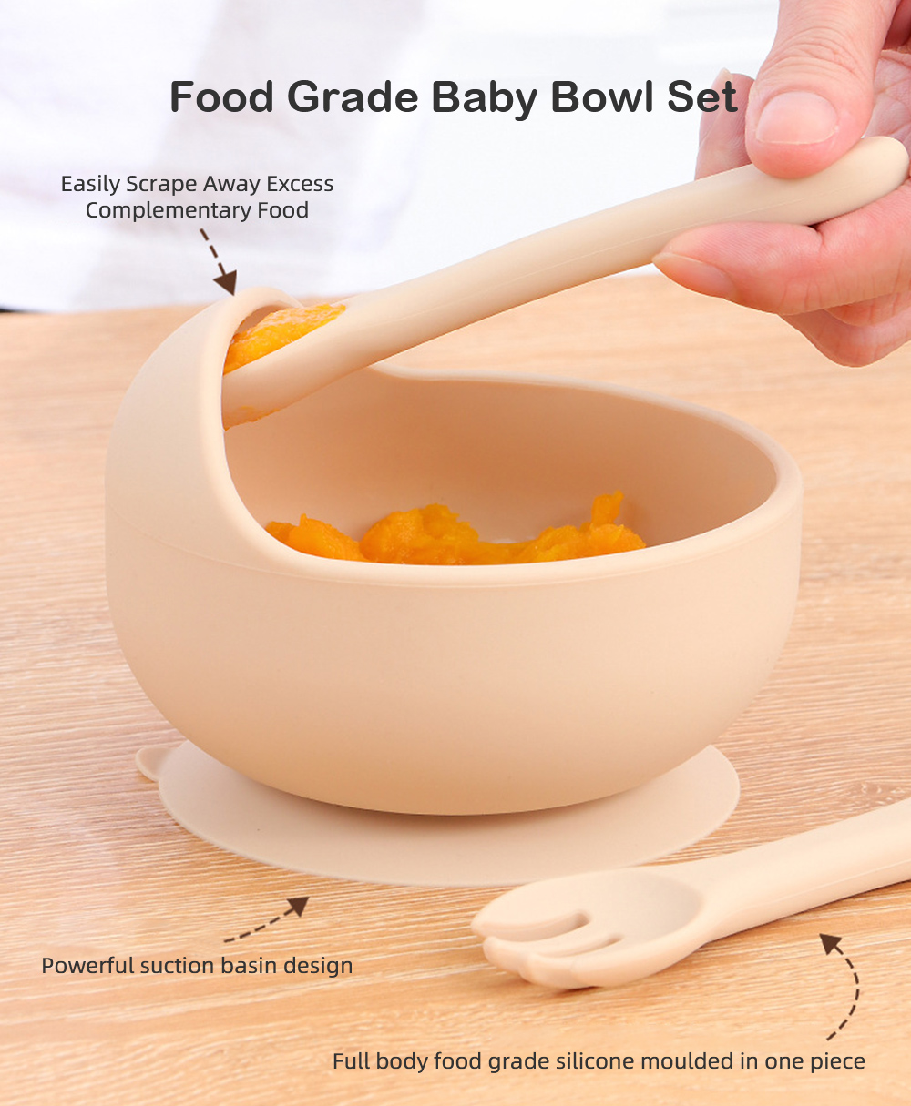 Silicone Bowl and Utensil Set: A Perfect Mealtime Companion